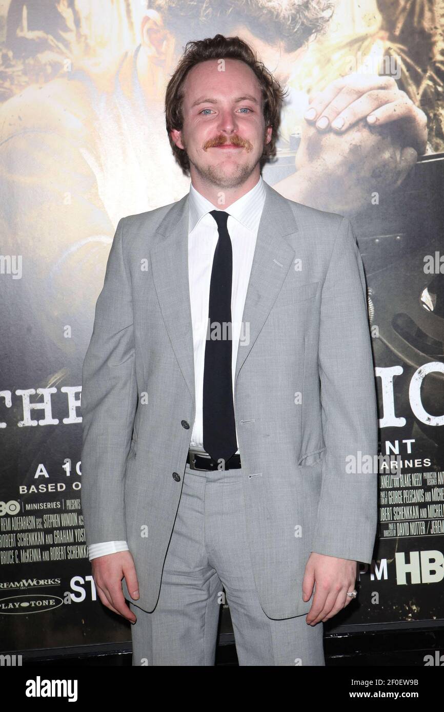 24 February 2010- Hollywood, California- Actor Tom Budge arrives at the ...