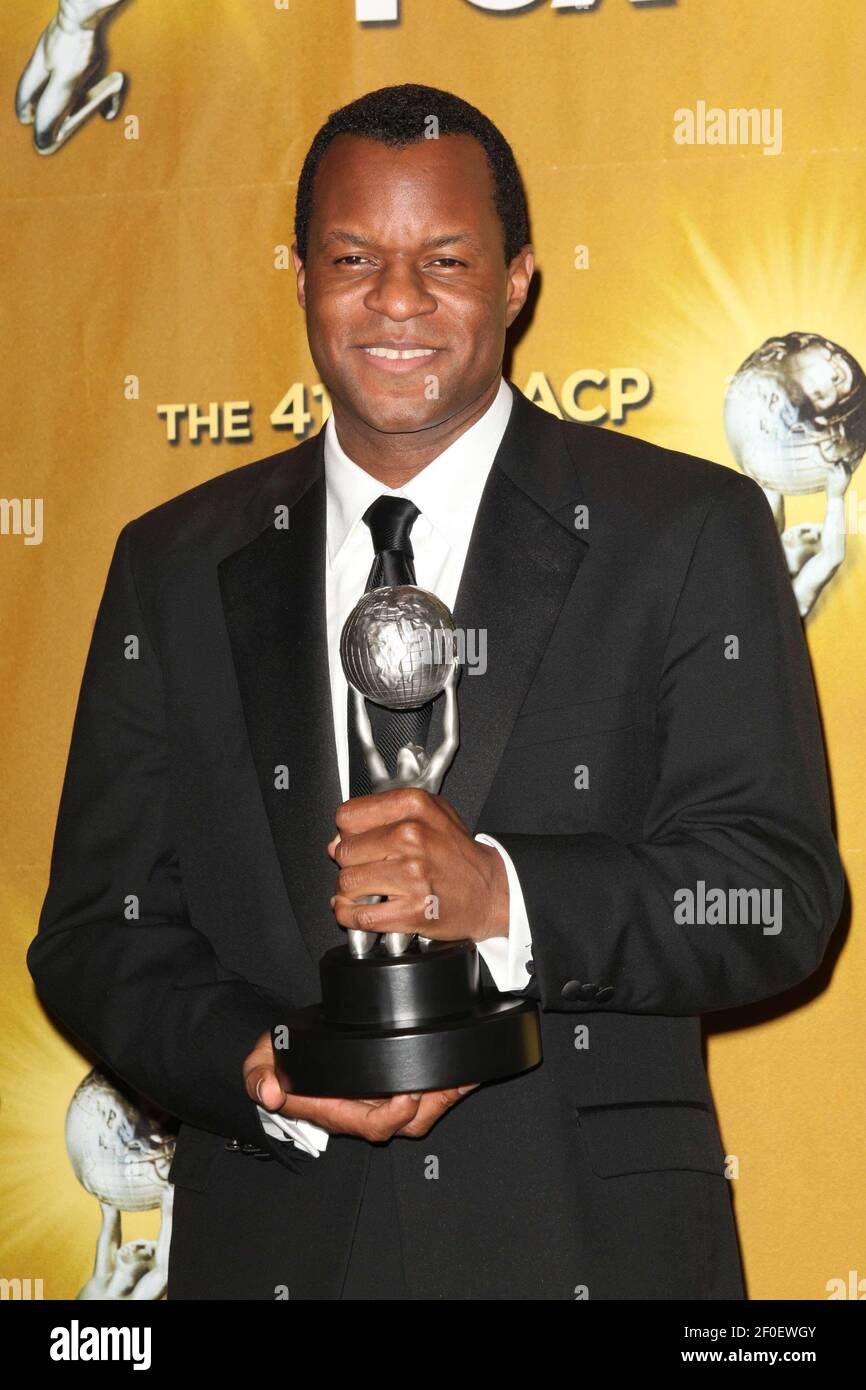 26 February 2010- Los Angeles, California- Geoffrey Fletcher poses ...