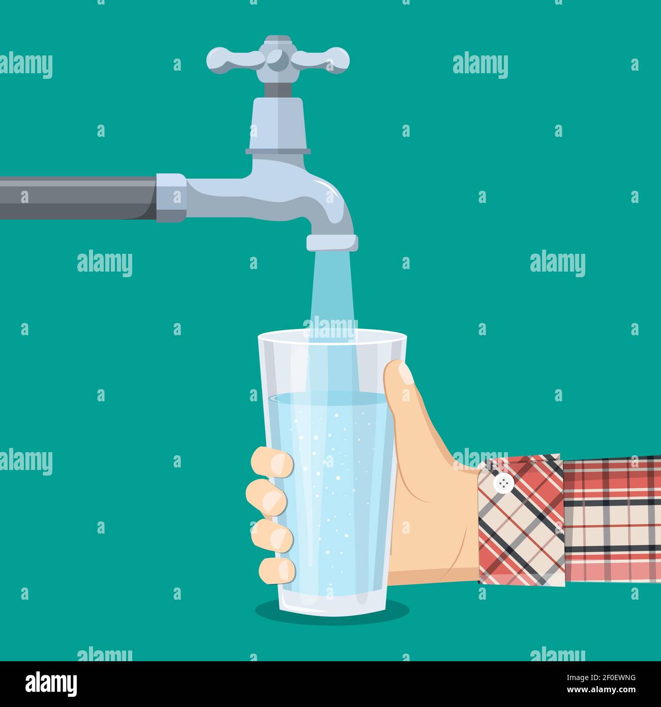 Fresh water from stream Stock Vector Images - Alamy