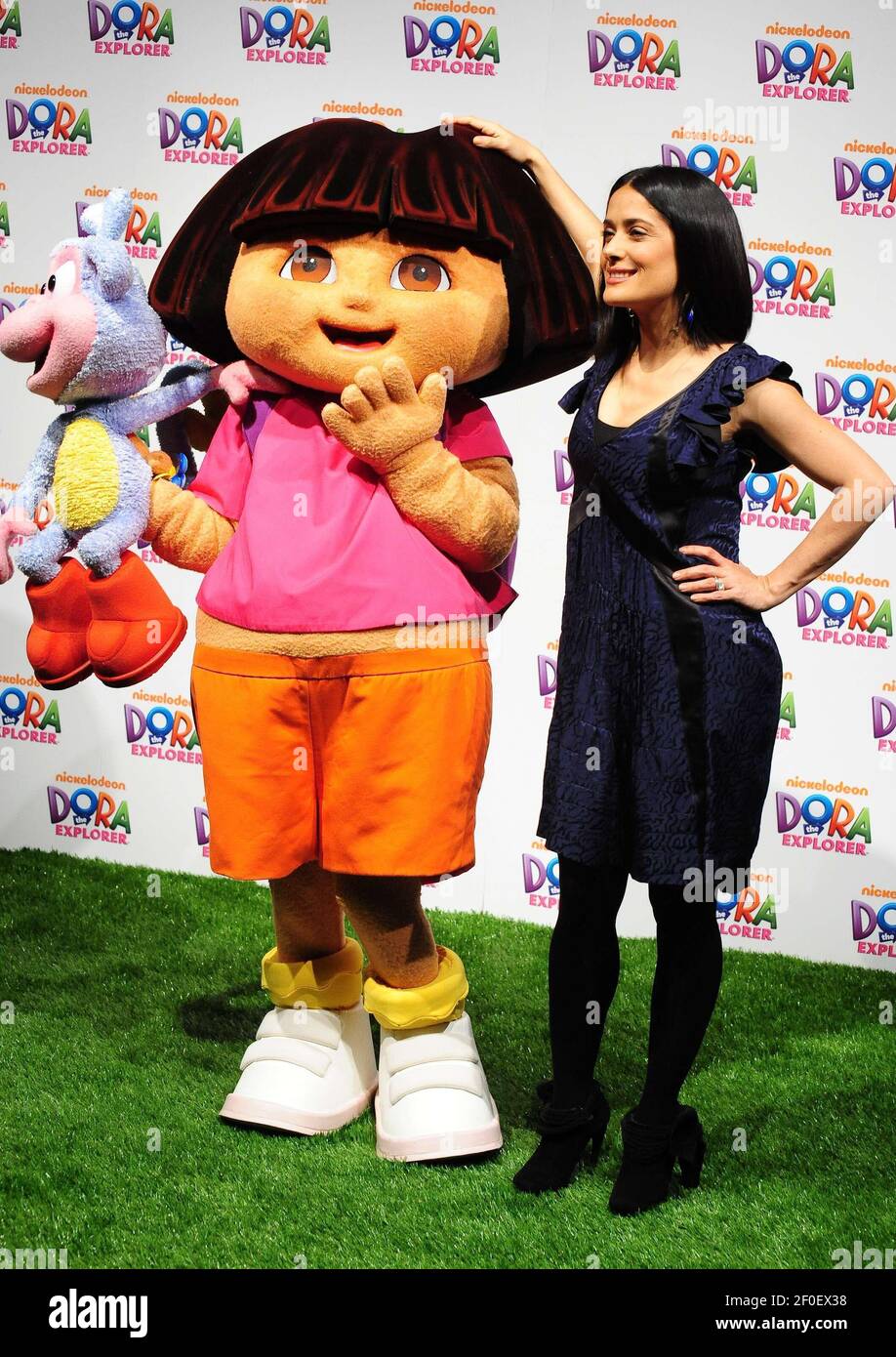 Salma Hayek and Dora The Explorer. 2 March 2010, Burbank, CA ...