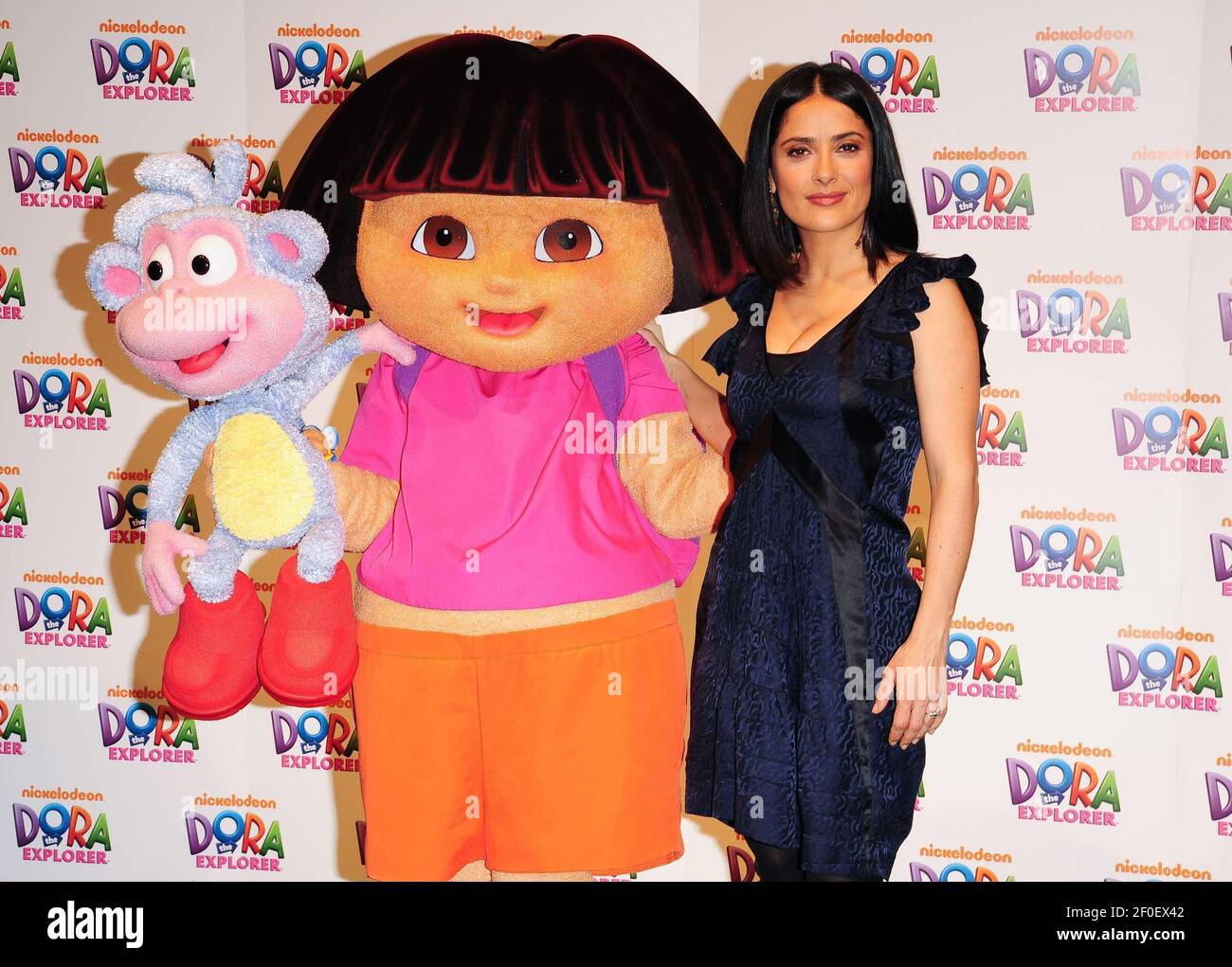 Salma Hayek and Dora The Explorer. 2 March 2010, Burbank, CA ...