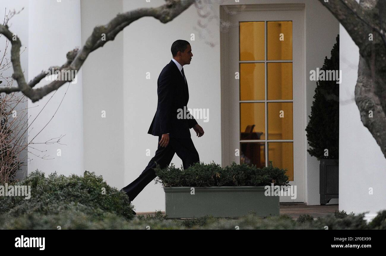 2 March 2010 - Washington, D.C. - US President Barack Obama arrives at ...