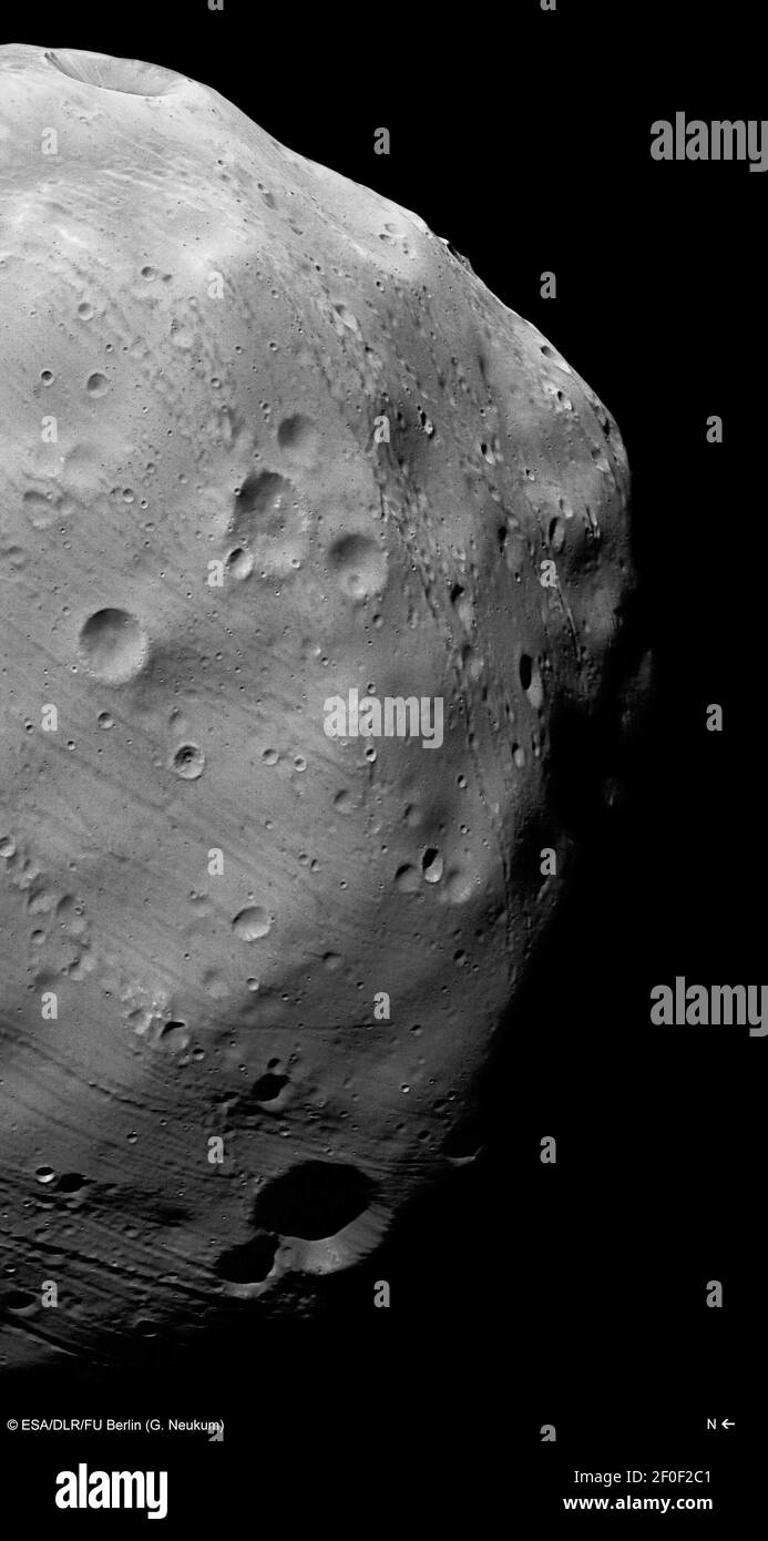 7 March 2010 - Space - This image of Mars' moon Phobos was taken by the ...