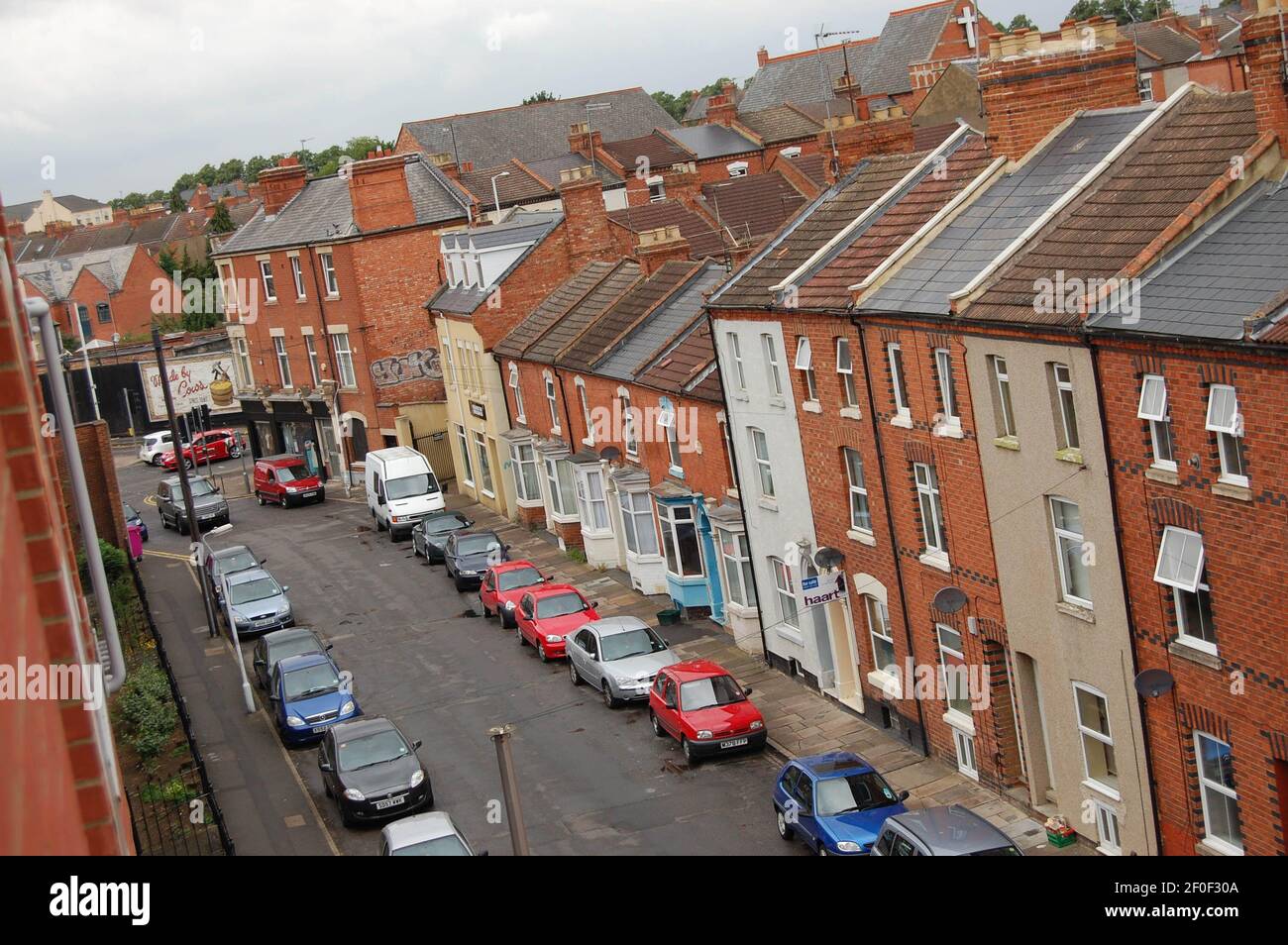 Street view Northampton Stock Photo - Alamy