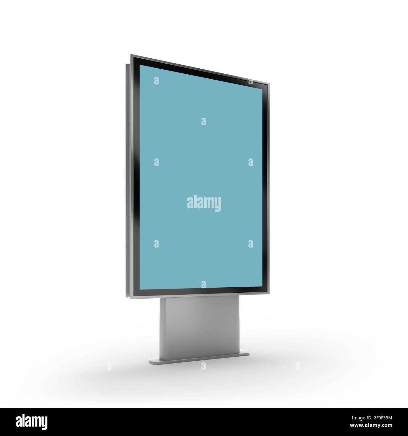 Black vertical turned monitor mockup white background Stock Photo - Alamy