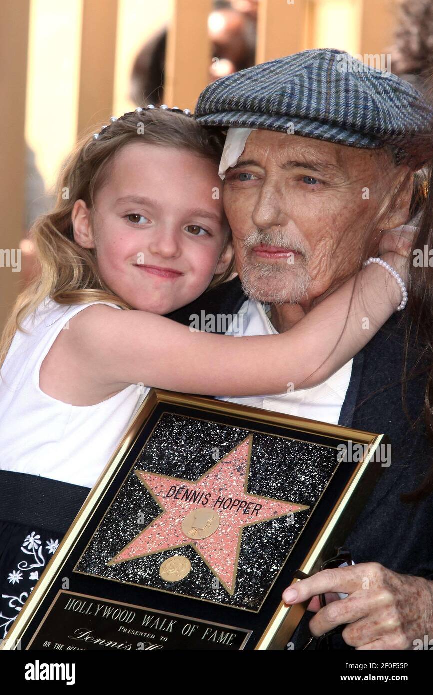26 March 2010- Hollywood, California- Actor Dennis Hopper poses with ...
