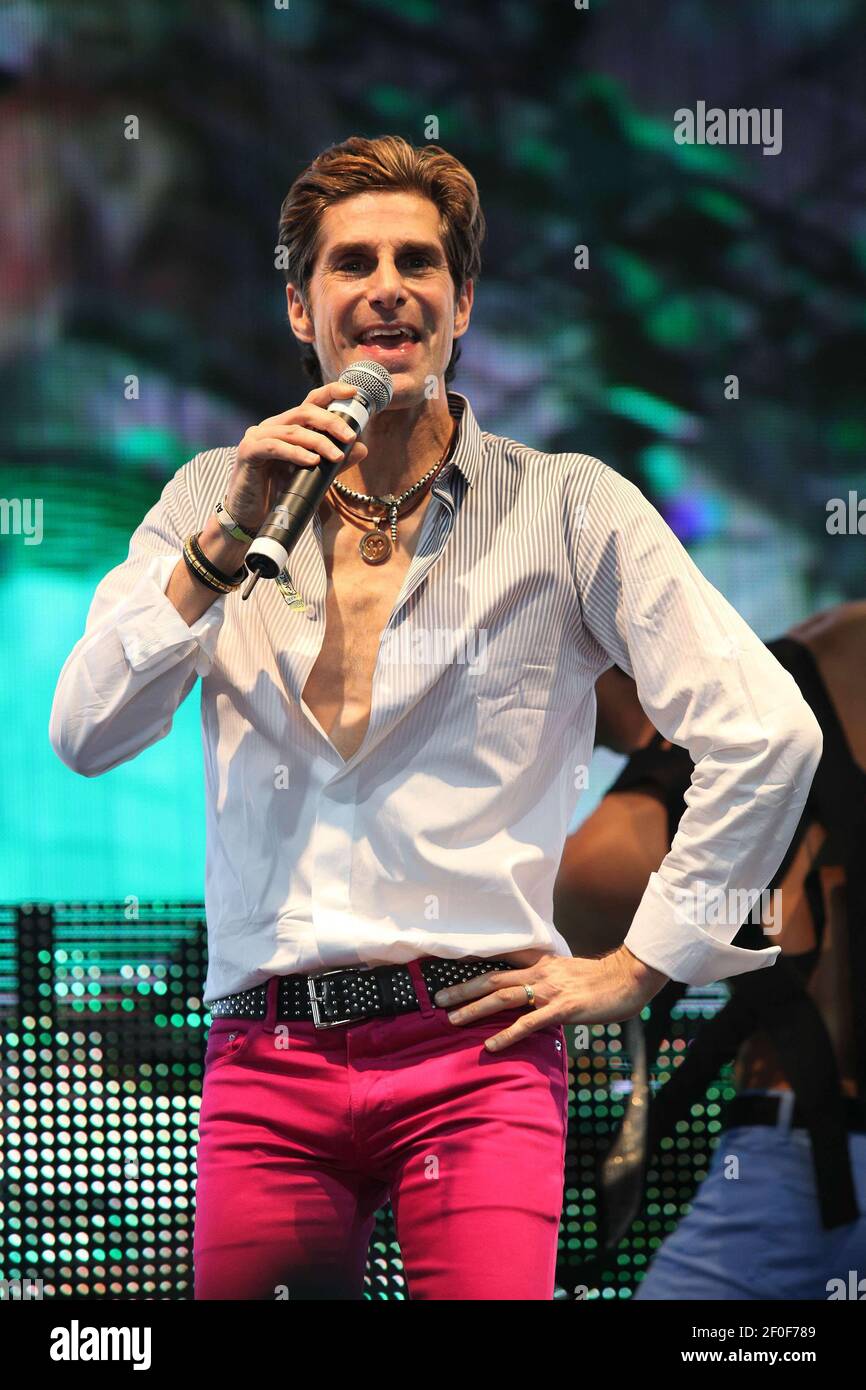 16 April 2010- Indio, California- Perry Farrell performs on the first ...