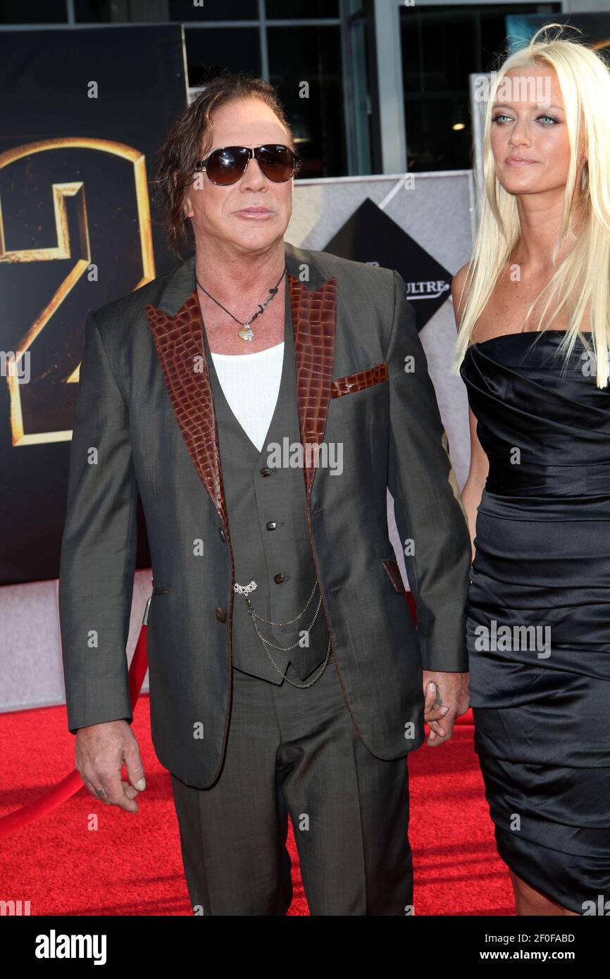 26 April 2010- Hollywood, California- Actor Mickey Rourke arrives at ...