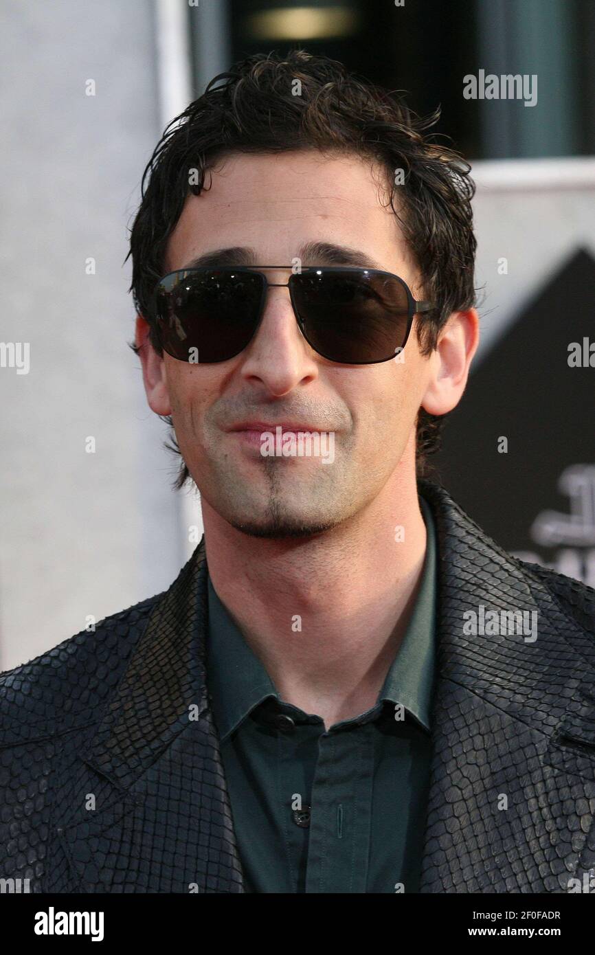 26 April 2010- Hollywood, California- Actor Adrien Brody arrives at the ...