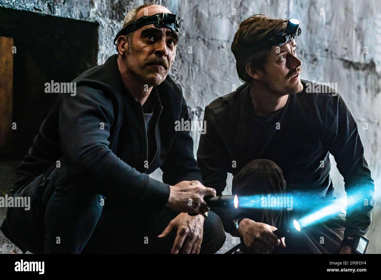 LUIS TOSAR and SAM RILEY in WAY DOWN (2021), directed by JAUME ...