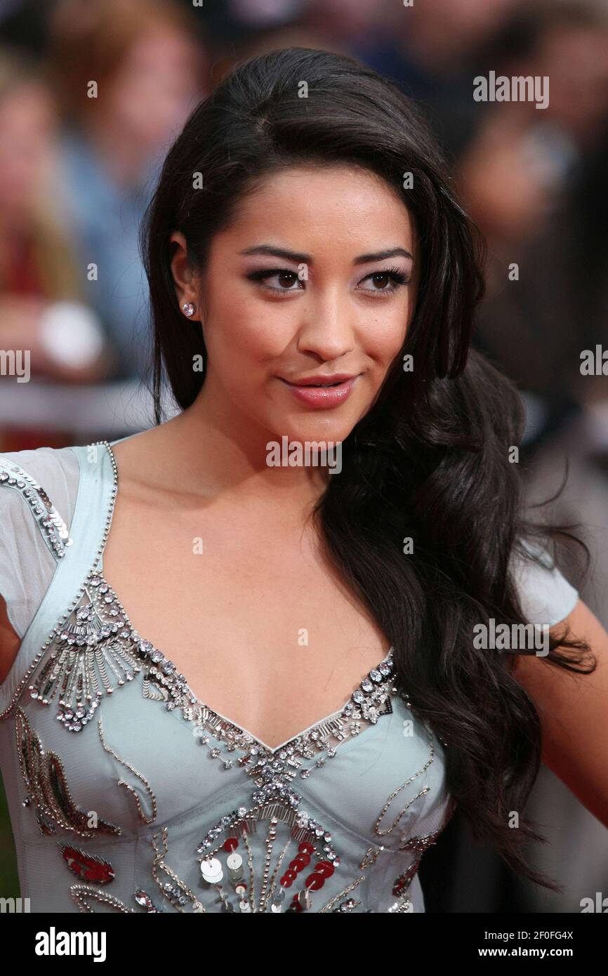 17 May 2010- Hollywood, California- Actress Shay Mitchell arrives to ...