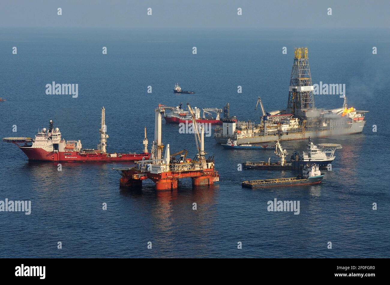 18 May 2010 - Gulf of Mexico - The mobile offshore drilling unit Q4000 ...
