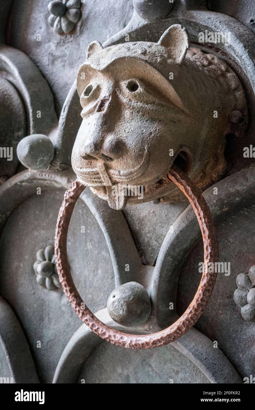 Venice, Italy. Detail of door of Basilica di San Marco (St. Mark's ...