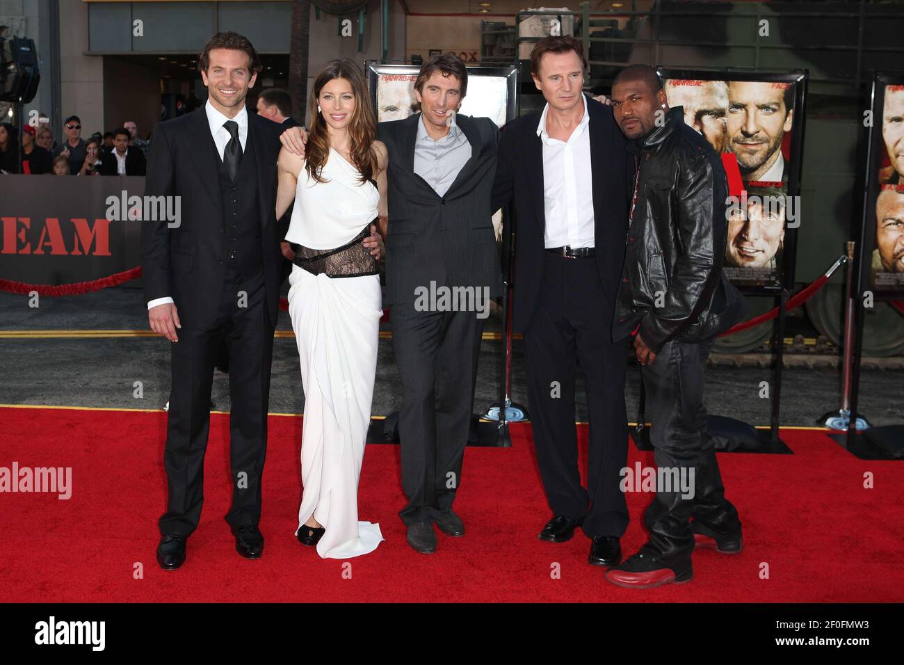 03 June 2010- Hollywood, CA - From left, Bradley Cooper, Jessica Biel ...