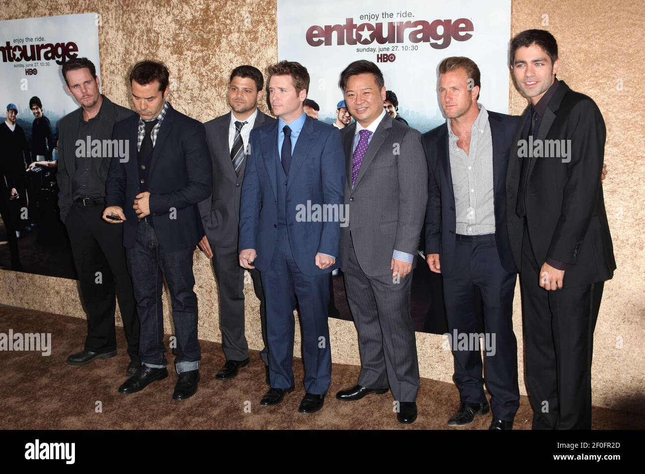 16 June 2010- Hollywood, CA - The men of Entourage arrive at the ...