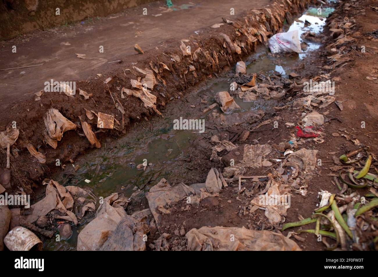 Rubbish in drainage ditch hi-res stock photography and images - Alamy