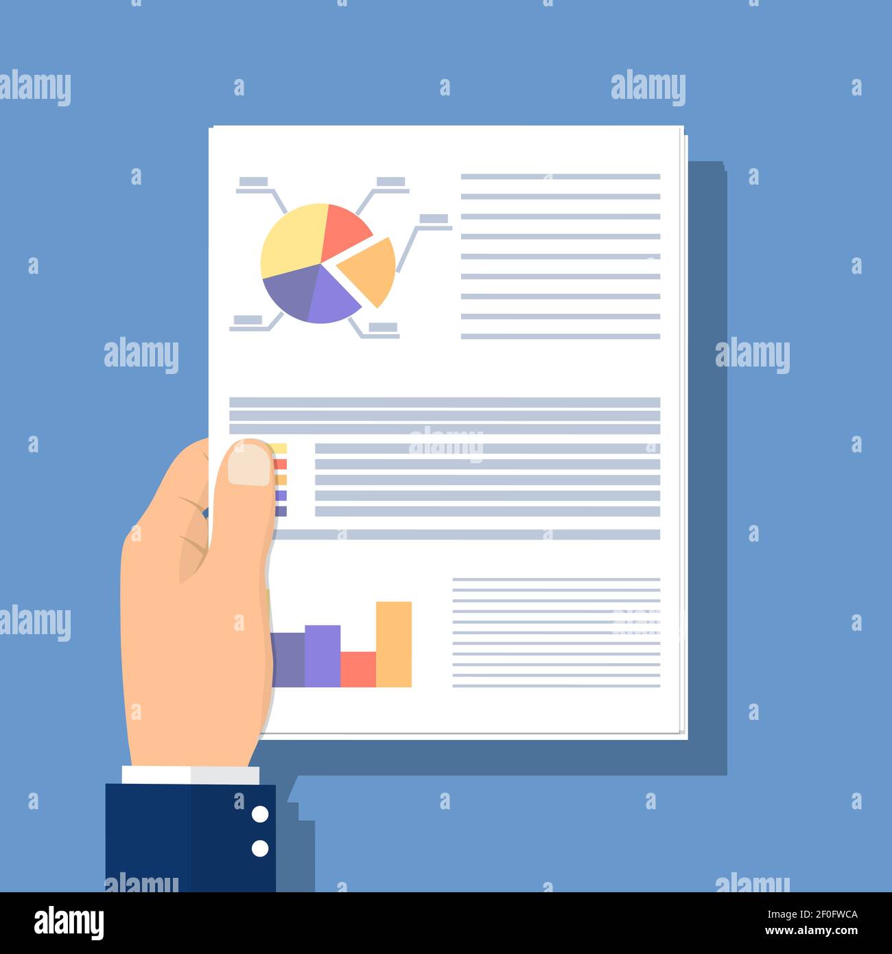 Paperwork Of Graphs Stock Vector Images - Alamy