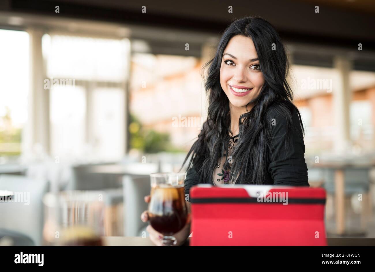 Happy drinking coke hi-res stock photography and images - Alamy