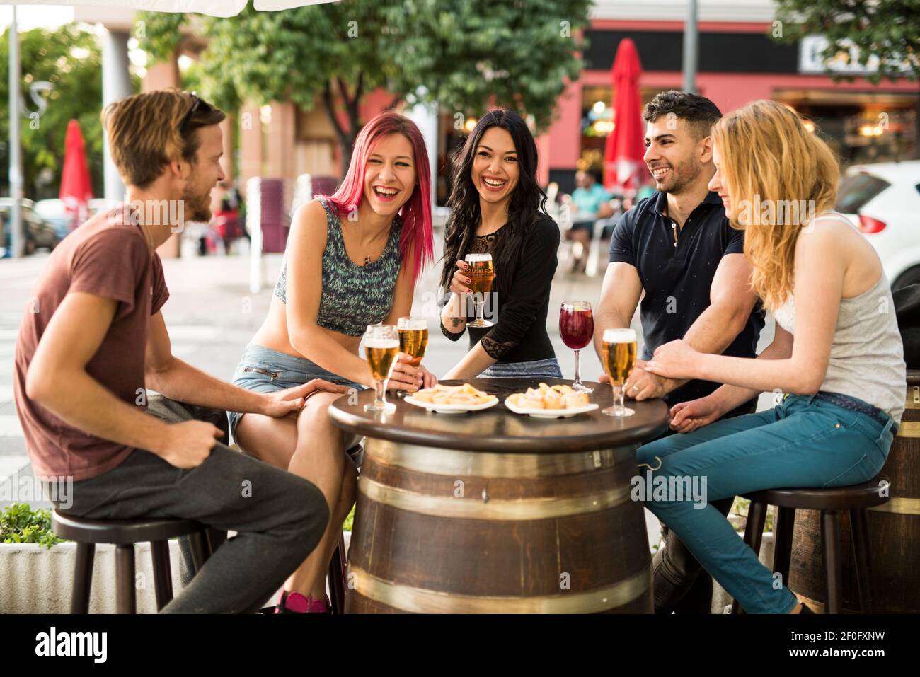 Person making a toast to group hi-res stock photography and images - Alamy