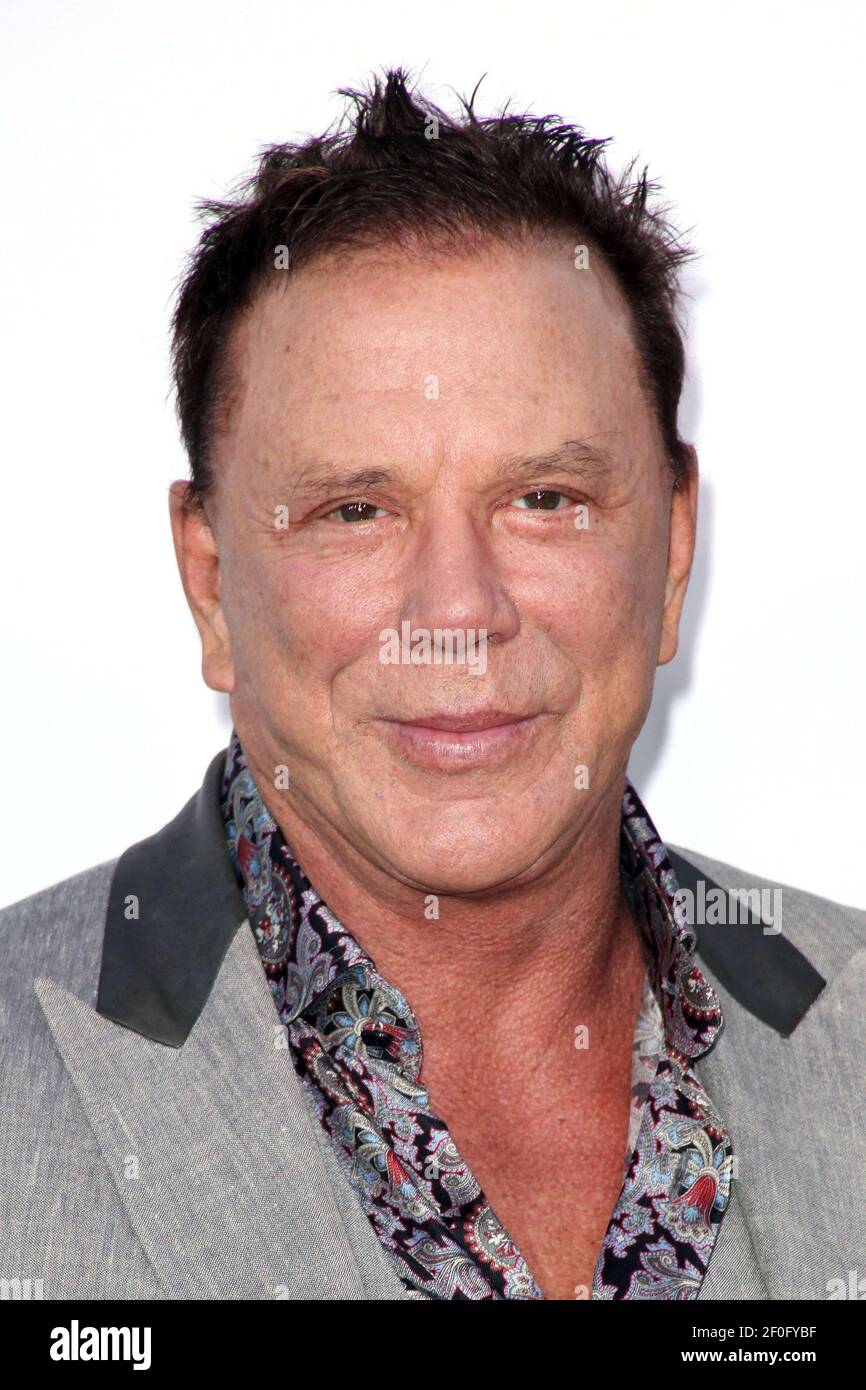 03 August 2010- Hollywood, California- Actor Mickey Rourke arrives to ...