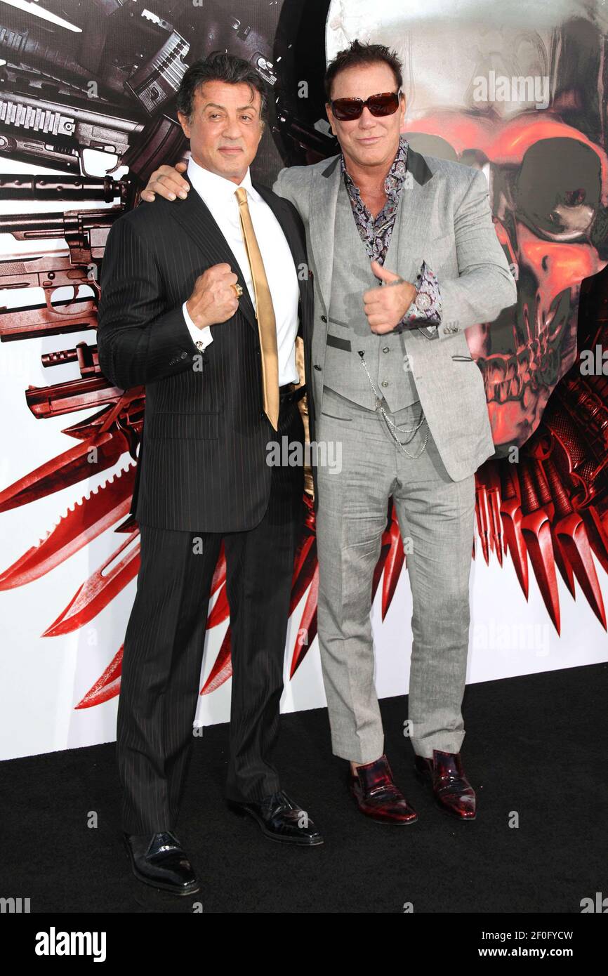 03 August 2010- Hollywood, California- Actors Sylvester Stallone and ...