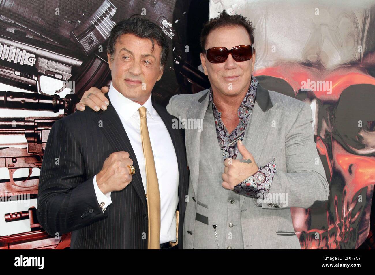 03 August 2010- Hollywood, California- Actors Sylvester Stallone and ...