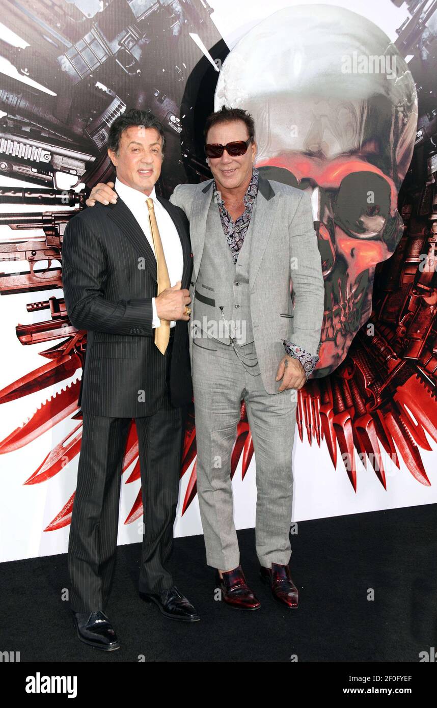 03 August 2010- Hollywood, California- Sylvester Stallone and Mickey ...