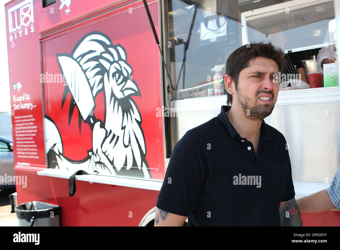 14 August 2010 - Los Angeles, CA - French chef Ludo Lefebvre consults ...