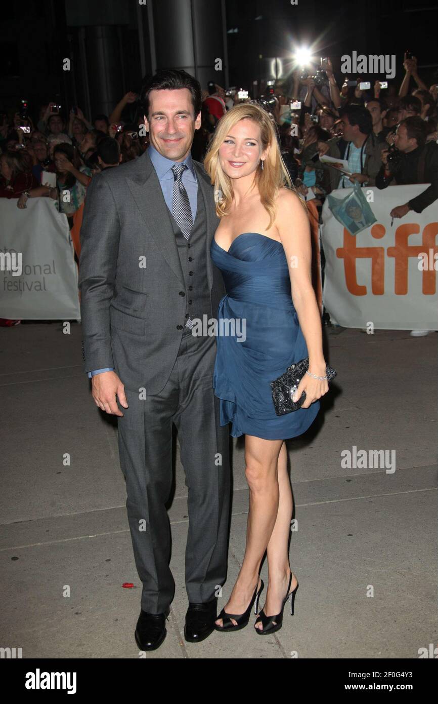 11 September 2010- Toronto, Canada- Jon Hamm and Jennifer Westfeldt ...