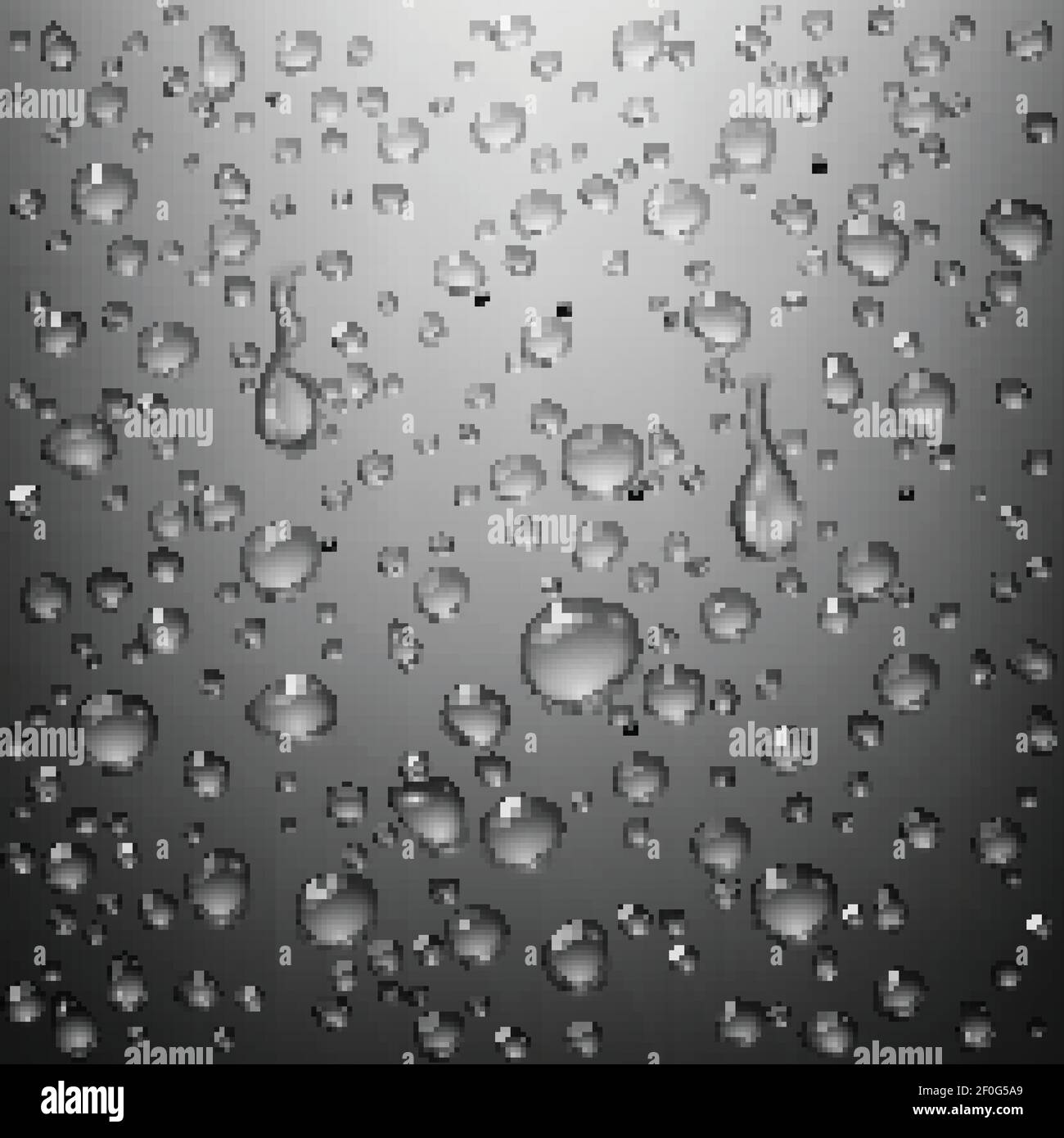 Realistic clean water drops background with transparent natural ...