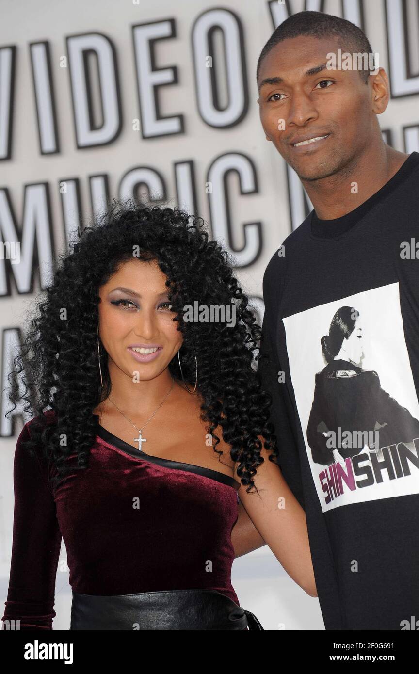 Shin Shin and NBA Player Ron Artest. 12 September 2010, Los Angeles, CA ...