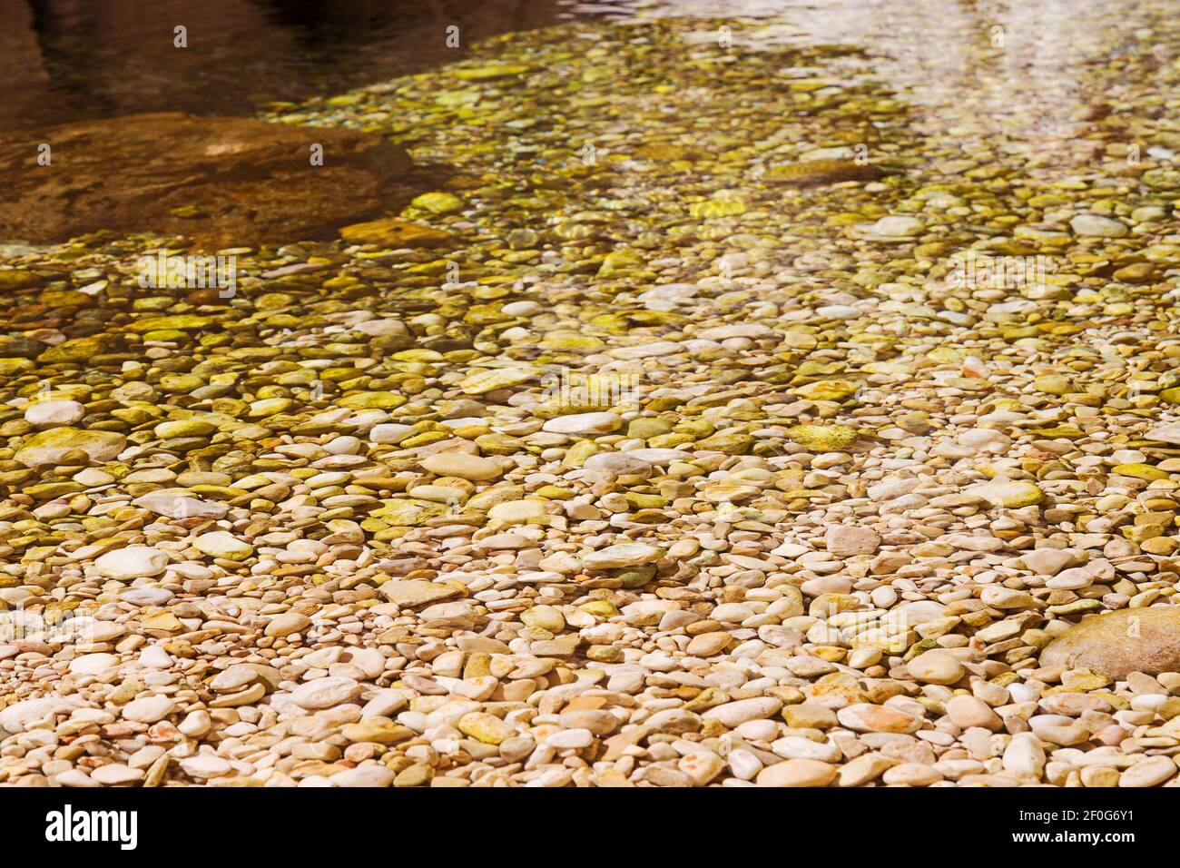 In oman old river and stone Stock Photo - Alamy