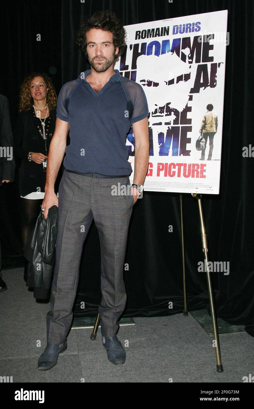 14 September 2010- Toronto, Canada- Romain Duris poses at the press ...