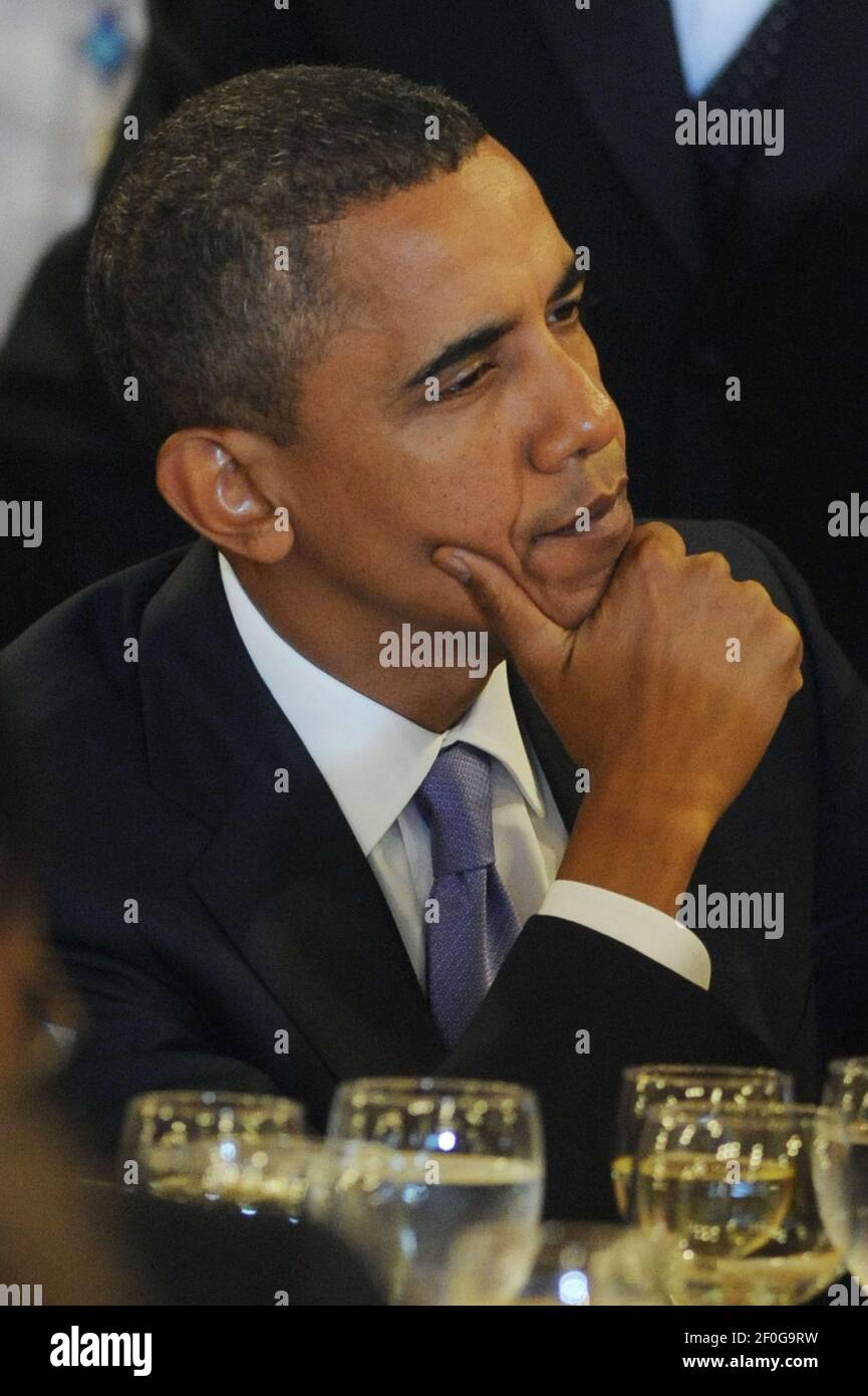 Obama With Champagne Glass