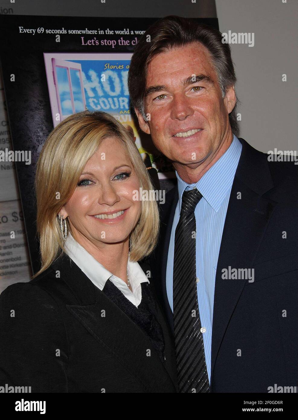 Olivia Newton-John and husband John Easterling. 6 October 2010, Burbank ...