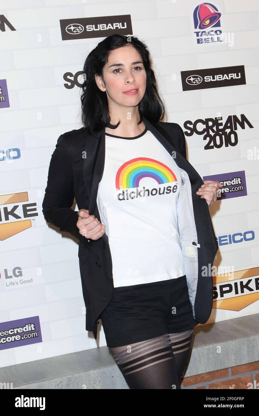 16 October 2010 - Los Angeles, CA - Sarah Silverman arrives to Spike TV ...