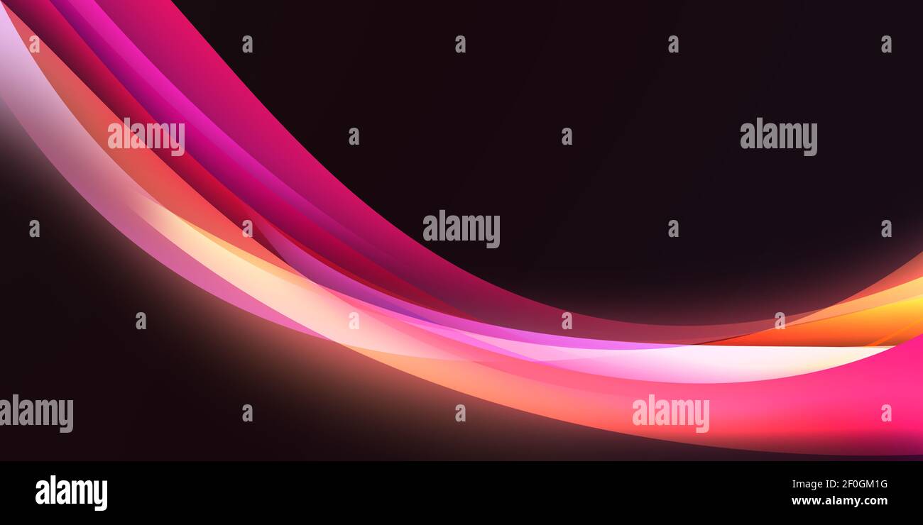 Modern Glowing Geometric curvy shapes background wallpaper. New design ...