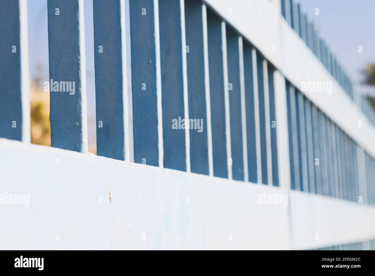 Railing steel and background Stock Photo - Alamy