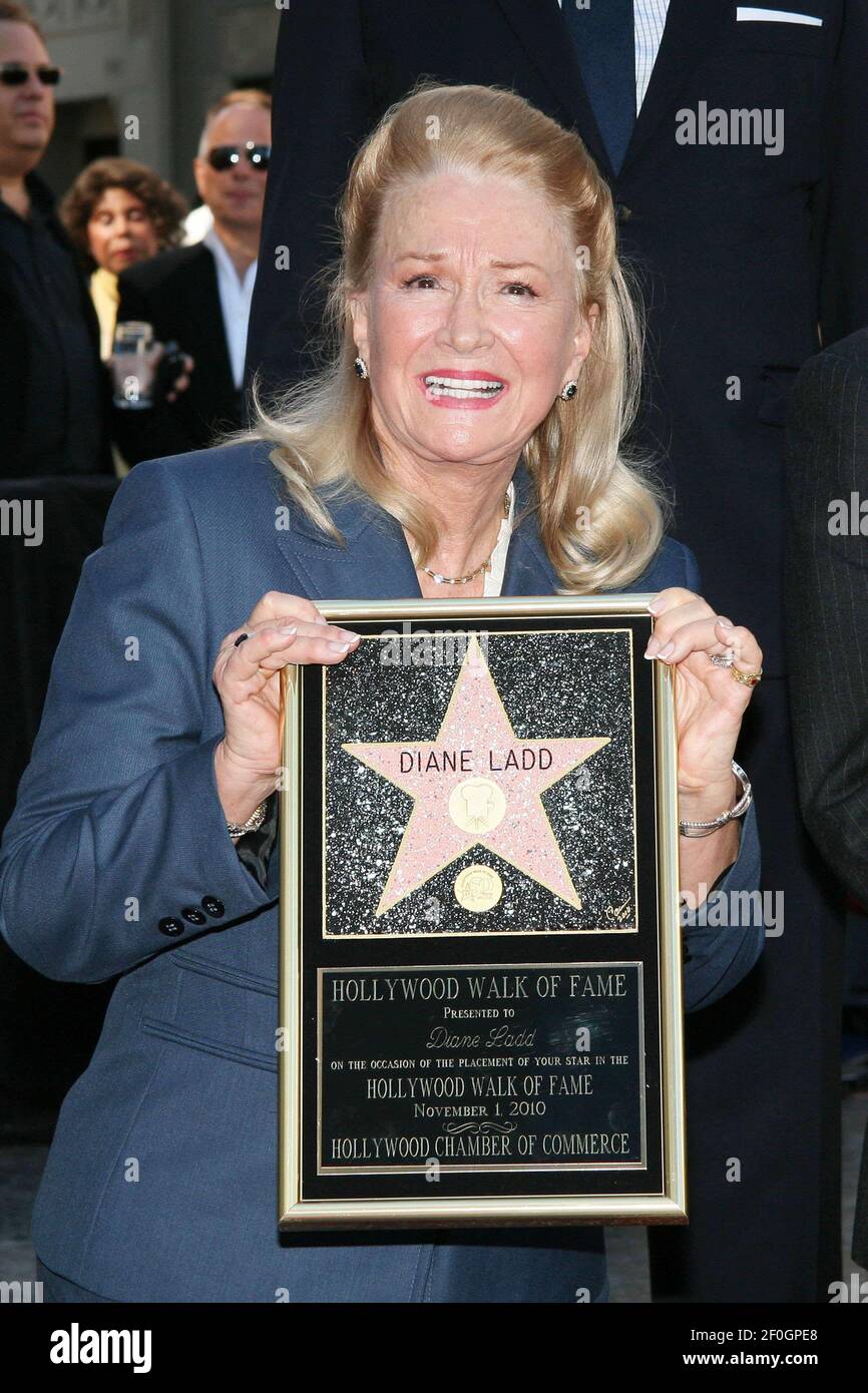 01 November 2010 - Hollywood, CA - Diane Ladd poses at her ceremony as ...