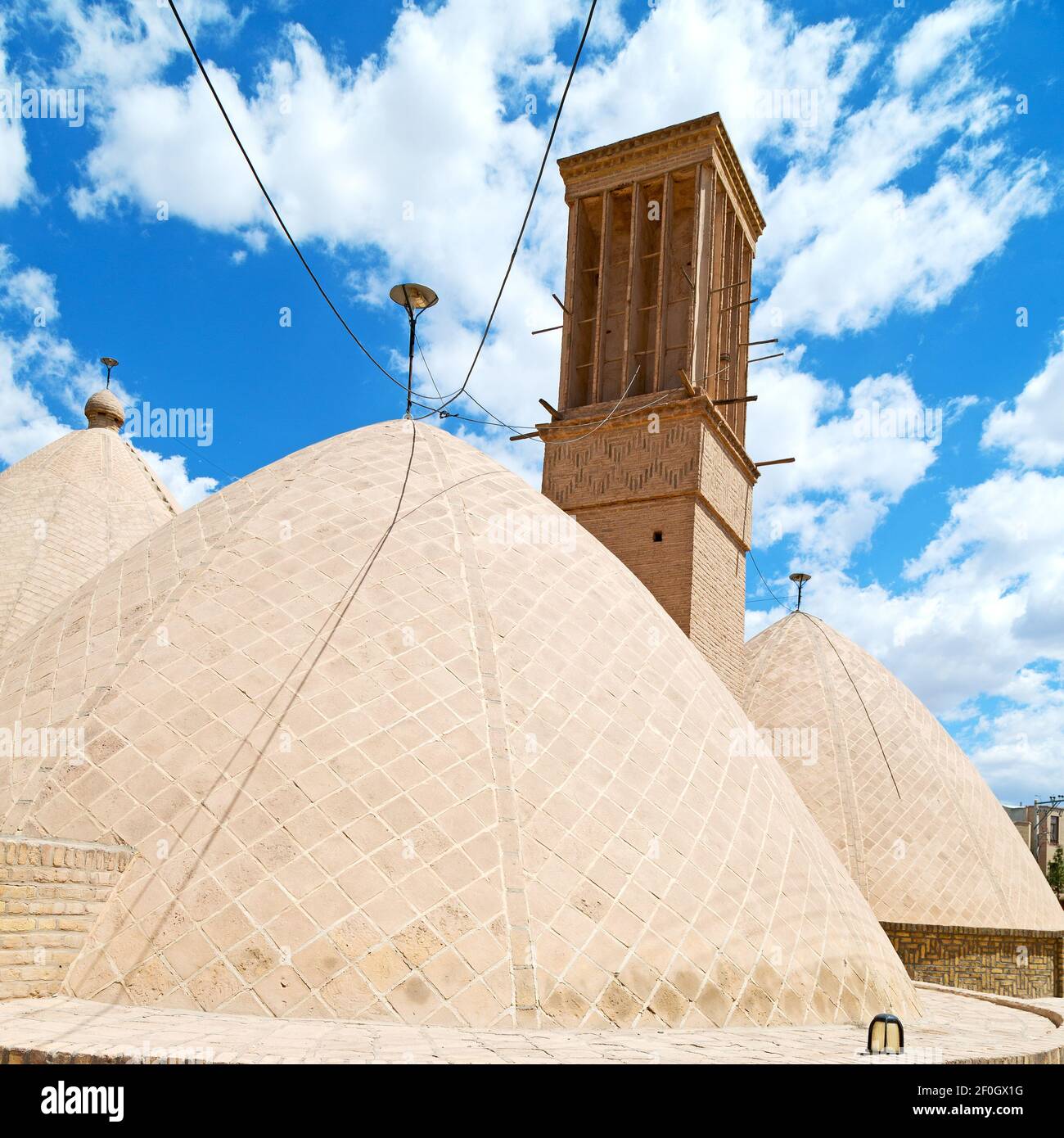 In iran the old wind tower Stock Photo - Alamy