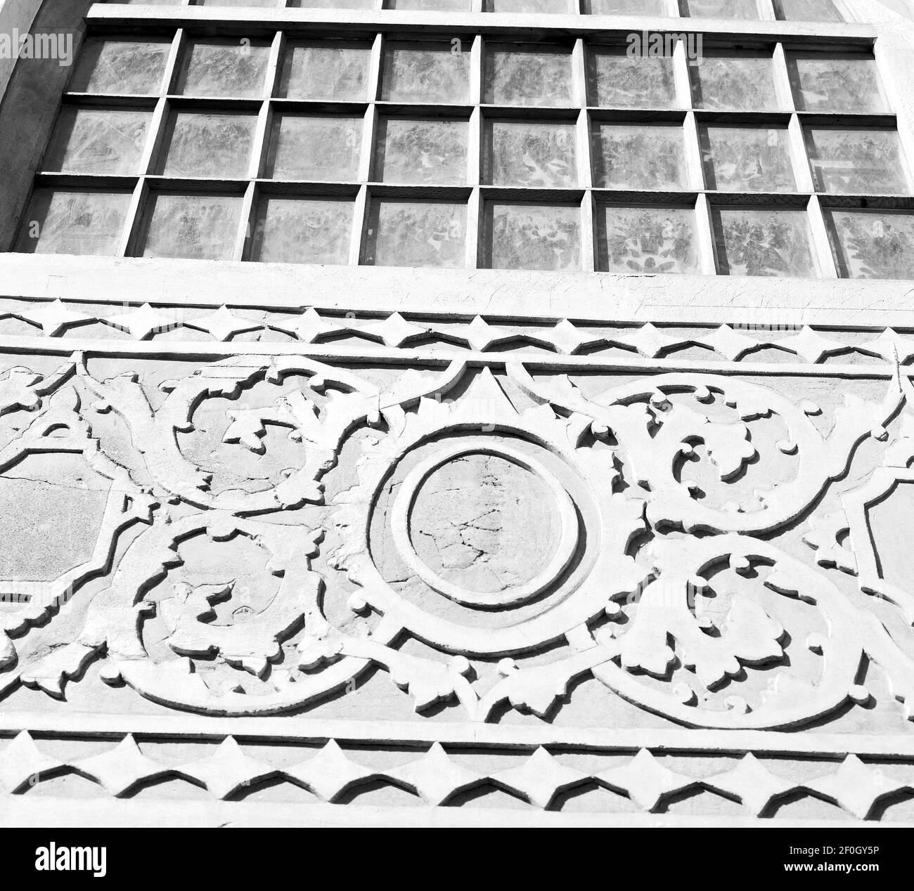 In iran the old architecture window Stock Photo - Alamy