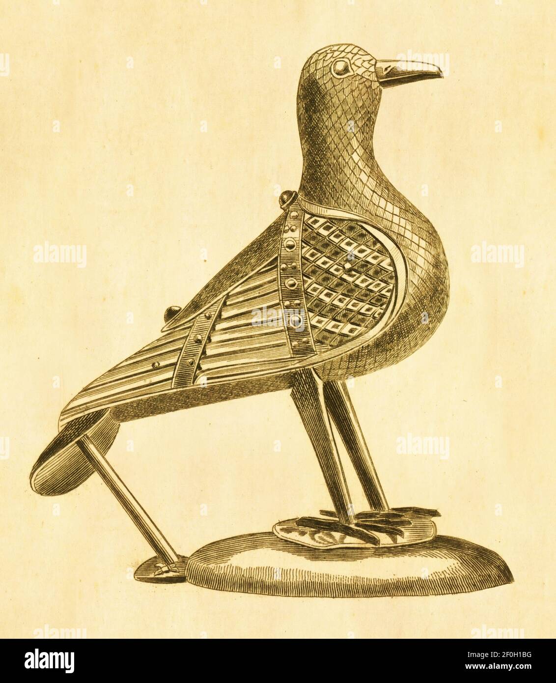 19th-century illustration of church object from XIII century. Published ...