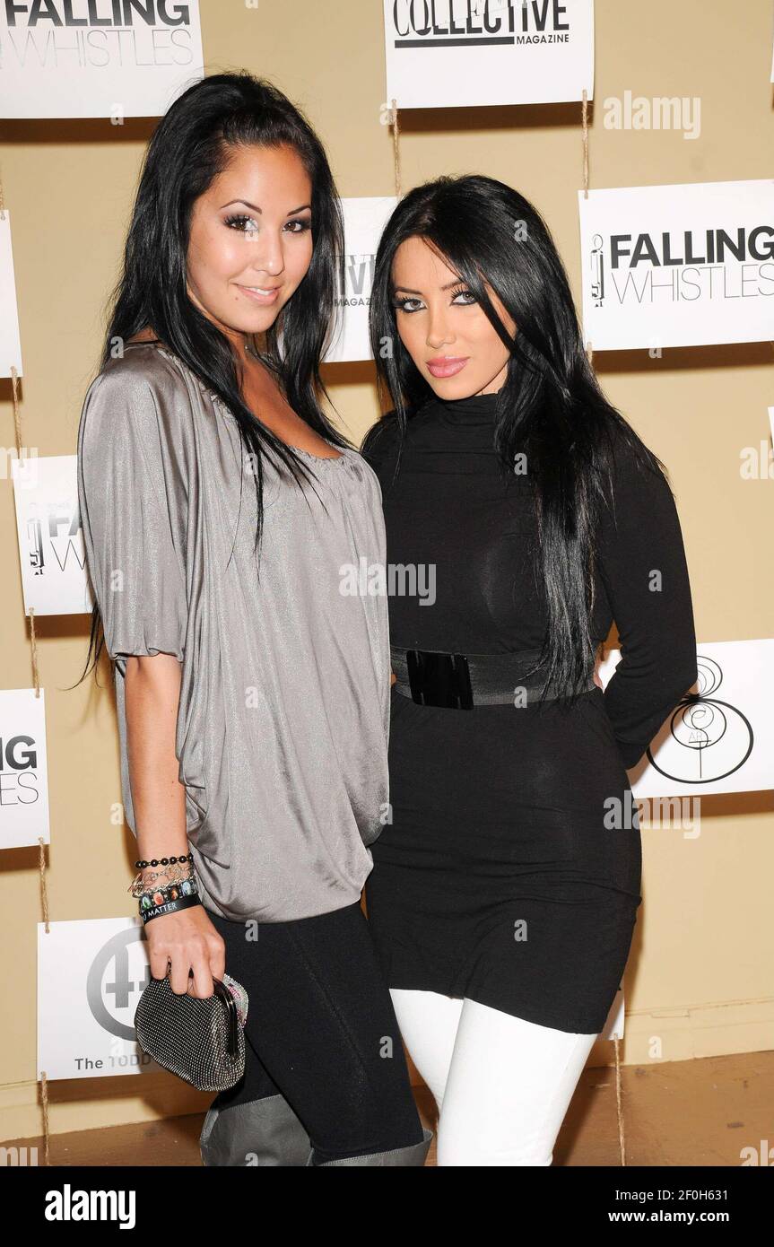 Maegan Renee (L) and Milana Aslani. 10 December 2010, Los Angeles, CA ...