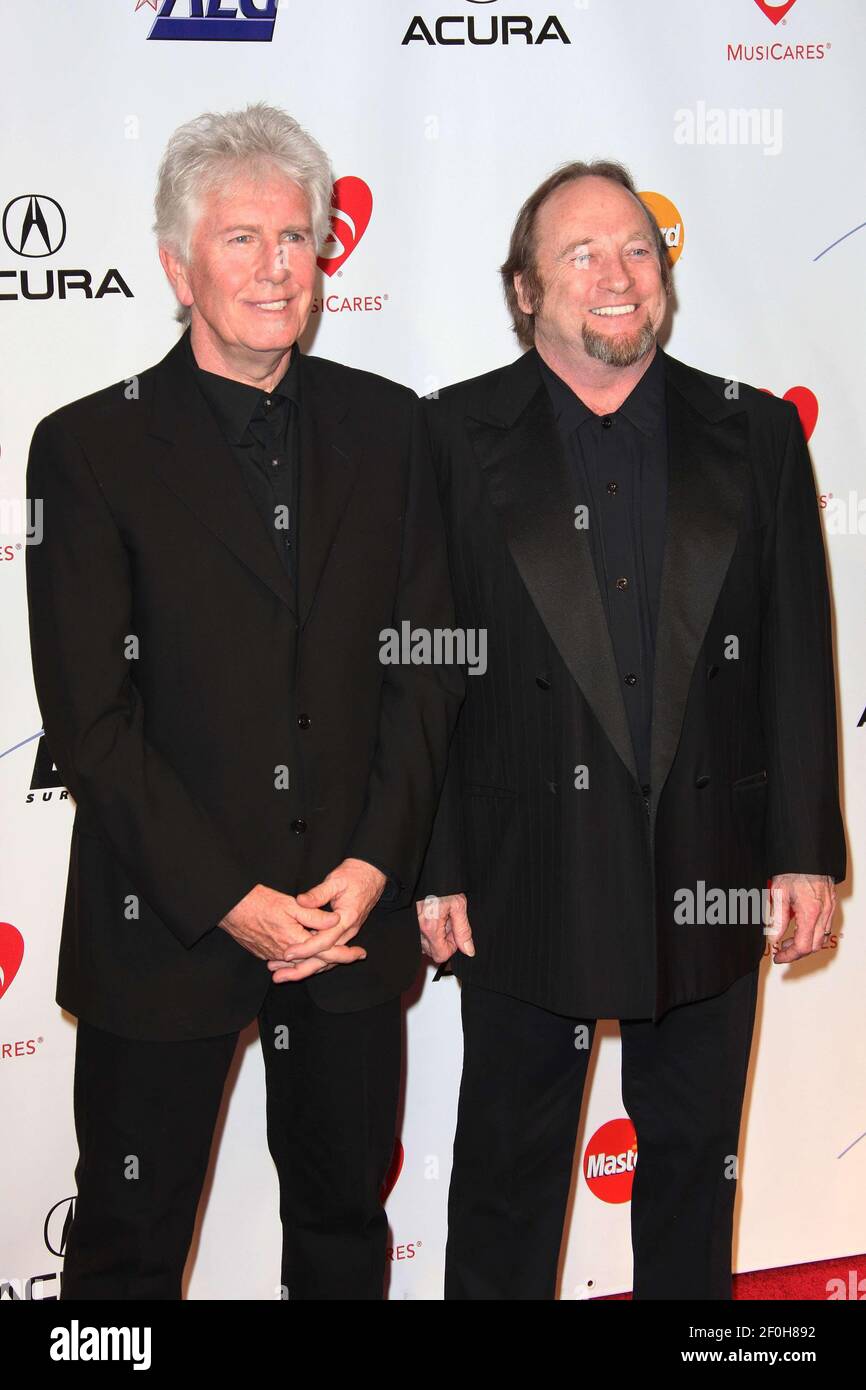29 January 2010- Los Angeles, California- Stephen Stills and Graham ...