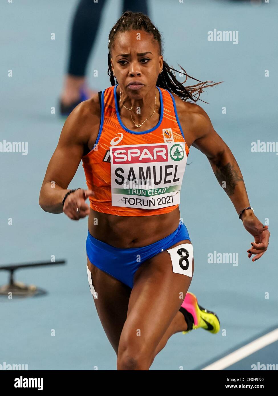 TORUN, POLAND - MARCH 7: Jamile Samuel of The Netherlands competing in ...