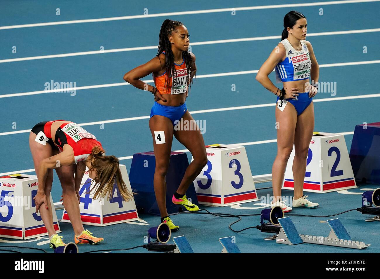 TORUN, POLAND - MARCH 7: Jamile Samuel of The Netherlands competing in ...