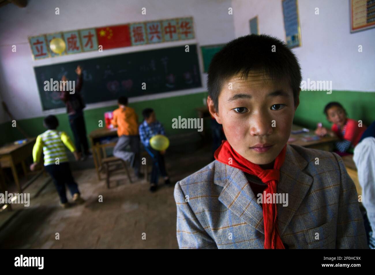 A morning spent in an isolated school of Ningxia province. (Photo by ...