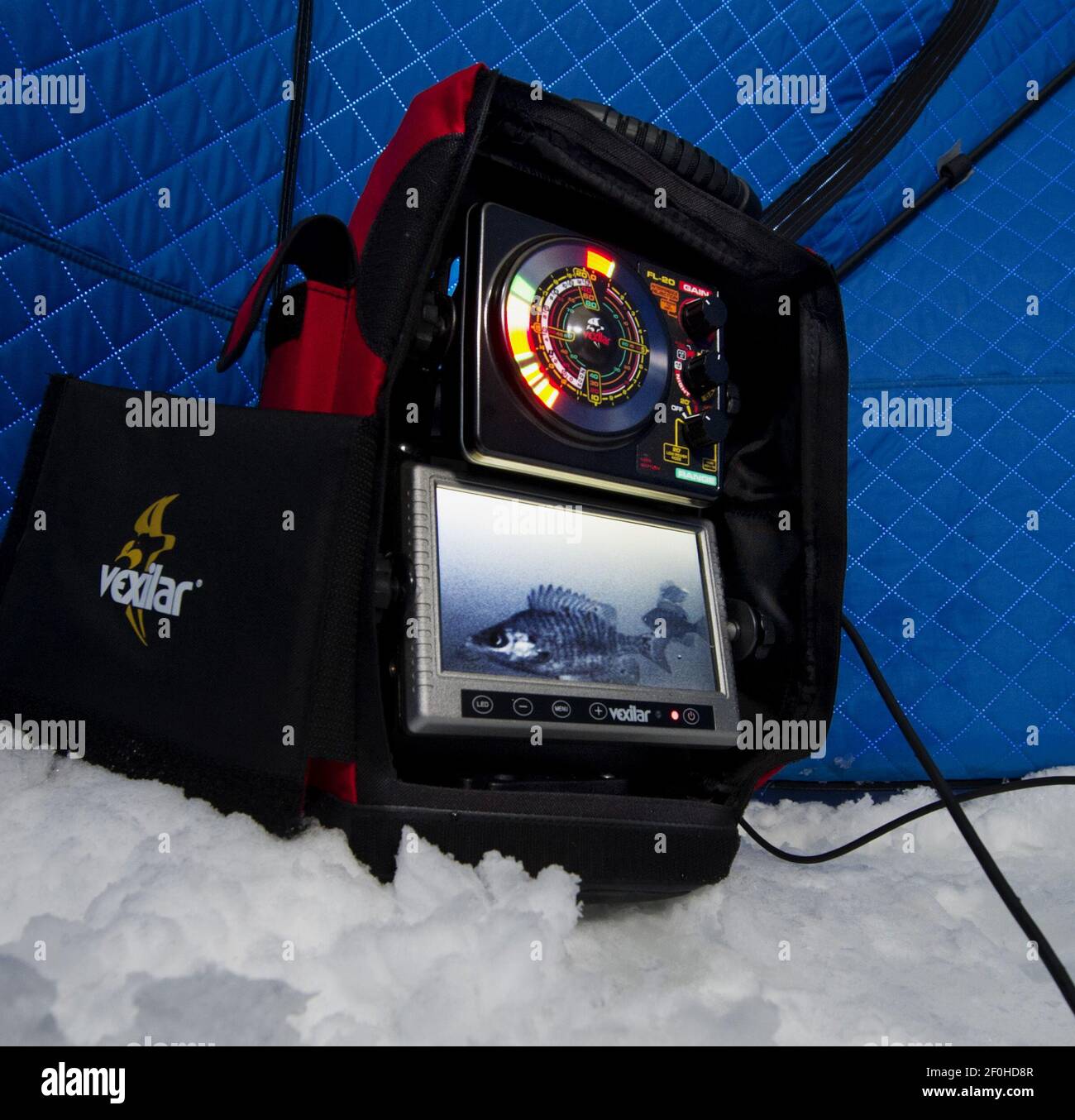 The Vexilar underwater camera unit with depth finder is featured ...