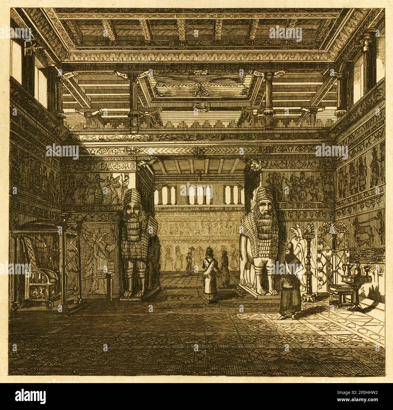 Illustration of assyrian palace hi-res stock photography and images - Alamy