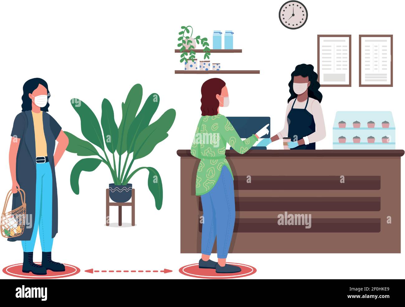 Ordering coffee Cut Out Stock Images & Pictures - Alamy